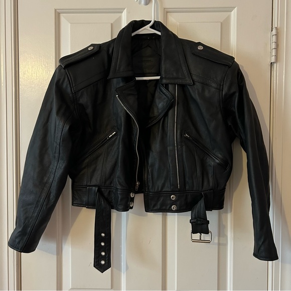 Express | Jackets & Coats | Vintage Limited Express Leather Biker Moto ...